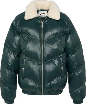 Schott NYC Herren Collin-Forest-m Daunenjacke, gr&uuml;n, M