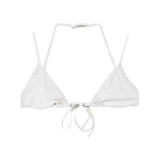 Frankies Bikinis Moon Triangle Bikini Top - - Swimwear - Damen - Grau - S