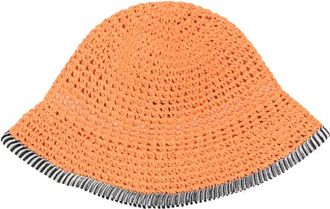 Missoni Crochet-knit Striped-trim Bucket Hat
