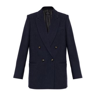 Etro Doppelreihiger Wollblazer - - Jackets - Damen - Blau - M