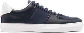 Moncler Homme, Chaussures, Bleu, Taille: 44 1/2 EU Baskets basses &agrave; lacets
