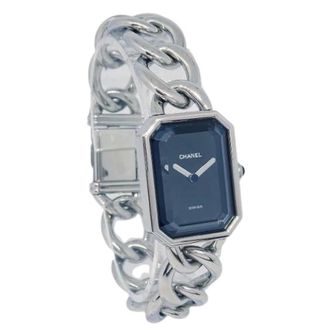 Chanel Pre-owned Vintage Edelstahl Uhr - - Pre-owned - Damen - Blau - ONE SIZE