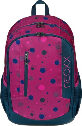 Neoxx Rucksack FLOW Bubble me around - Rucksack f&uuml;r die Schule und Freizeit mit 2 F&auml;chern - Volumen ca. 20 Liter