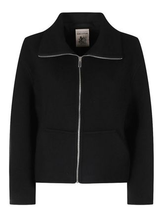 Semicouture Manteau Au Genou - Noir