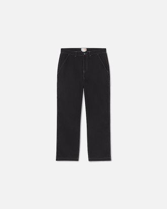 Timberland All Gender Carpenter-Hose in Washed-Optik aus Enten-Canvas in Schwarz, Schwarz, Gr&ouml;&szlig;e