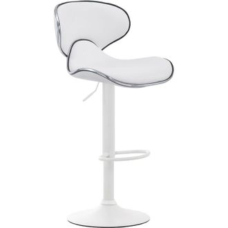 Clp Tabouret moderne avec cadre blanc et si&egrave;ge de design de diff&eacute;rentes couleurs comme colore : Blanc