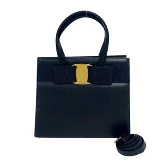 Ferragamo Pre-owned Leder 2way Umh&auml;ngetasche - - Pre-owned - Damen - Schwarzk - ONE SIZE