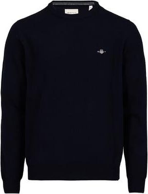 GANT Pull col rond droit uni en laine