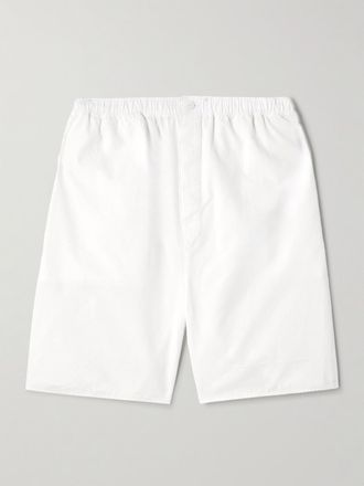 Carven Short En Popeline De Coton - Blanc