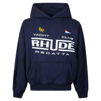 Rhude Herren, Sweatshirts & Hoodies, Blau, MGr&ouml;&szlig;e