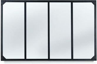 IDMarket Idmarket - Spiegel Glastrennwand 4 Streifen Industriedesign 110x70 cm