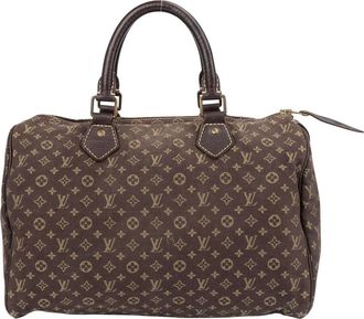 Louis Vuitton Crossbody Bags - Louis Vuitton Mini Lin Monogram Speedy 30 Handbag - Gr. unisize - in Braun - f&uuml;r Damen