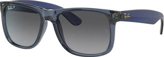 Ray-Ban unisex, Accessoires, Bleu, Taille: 55 MM Lunettes de soleil Justin