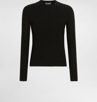 Dolce & Gabbana Wool Pullover - Mann Strickwaren Schwarz 50