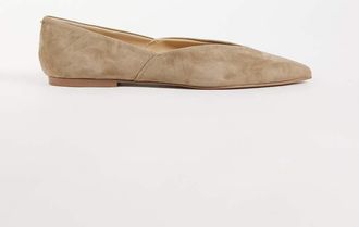 Dolce Vita Gema ballerines &agrave; bout pointu en daim taupe-Neutre