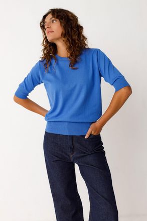 SKFK Damen vegan T-Shirt Muike Blau