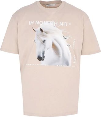 Ih Nom Uh Nit horse-print T-shirt - Nude