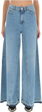 Amish Femme, Jeans, Bleu, Taille: W27 High-Waist Flared Panel Denim Jeans