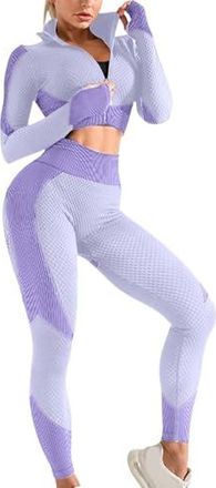 Generic V&ecirc;tement de Sport Femme 3 Pi&egrave;ces Surv&ecirc;tements Dentra&icirc;nement Ensembles Soutien-Gorge Sport Legging De Yoga Sportswear Fitness Ensembles Dentra&icirc;nement T