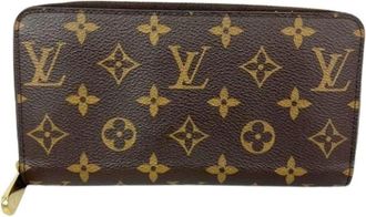 Louis Vuitton Portefeuille Zippy Monogram Cuir Fuchsia Pre-owned - Femme - Pre-owned - Brun - Taille: ONE Size