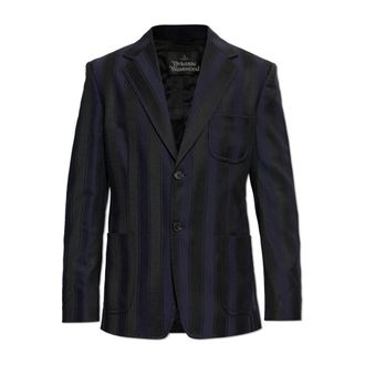 Vivienne Westwood Wollblazer mit Streifenmuster - - Jackets - Herren - Blau - XL