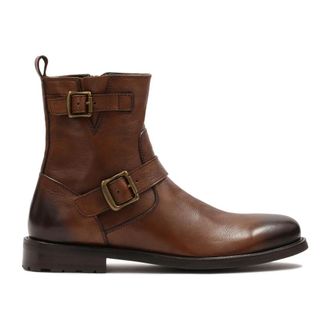 Kazar Braune Lederstiefeletten mit Rei&szlig;verschluss f&uuml;r Herren - - Shoes - Herren - Braun - 40 EU