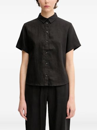 Samsøe & Samsøe chemise boutonnée à manches courtes - Noir