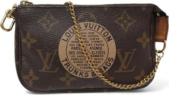 Louis Vuitton Clutches - LOUIS VUITTON MINI POCHETTE ACCESSOIRES TRUNKS MON - Gr. unisize - in Braun - f&uuml;r Damen