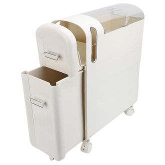 Generic Schmaler Aufbewahrungsschrank, Gro&szlig;es Fassungsverm&ouml;gen, Moderner Schubladentyp, 2 Ebenen, Schlanker Badezimmer-Aufbewahrungsschrank, Wasserdicht f&uuml;r B