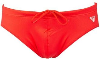 Emporio Armani Maillot de Bain Maillot de Bain Taille élastique avec Cordon Logo brodé Article de Plage 211722 4R401, 00774 Rosso/Red, 48
