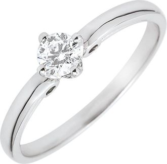 Edenly Solitärring Efeukelch - 0.2 Karat - 18 Karat