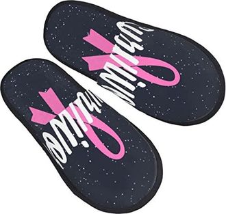 Generic Chaussons Femme Homme Survivante Du Cancer Du Sein Maison Pantoufles Confort Pantoufles En Peluche Antid&eacute;rapant Chaussures DInt&eacute;rieur Pour Voyager Int