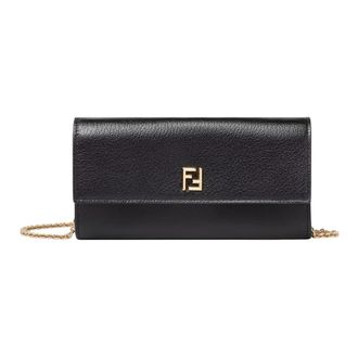 Fendi FF Continental Mit Kette - - Bags - Damen - Schwarzk - ONE SIZE