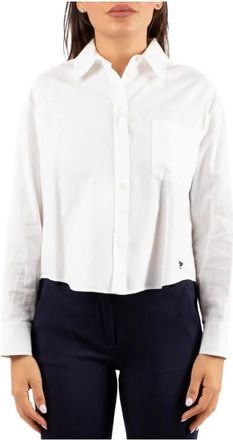 Max Mara Femme, Blouses et Chemises, Blanc, Taille: 40 FR Nuoro Cotton Oxford Shirt