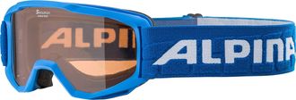 Alpina PINEY - Beschlagfreie, Extrem Robuste & Bruchsichere Skibrille Mit 100% UV-Schutz F&uuml;r Kinder, blue, One Size