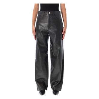 R&oacute;he Bruun Signature Baggy Lederhose - - Trousers - Damen - Schwarzk - XS
