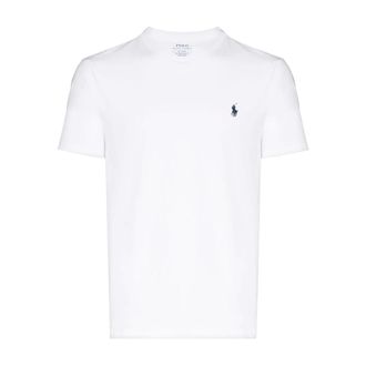 Polo Ralph Lauren Homme, Tops, Blanc, Taille: M T-shirt avec logo