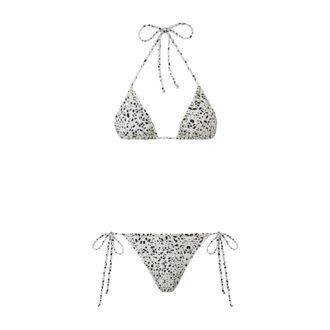 Reina Olga Femme, Maillots de bain, Blanc, Taille: 42 FR Concetta Bikini Set Dotty
