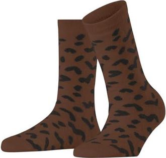 Esprit Cozy Memphis W So fil fin doux fantaisie 1 paire, Chaussettes Femme, Marron Rosewood 5225, 35-38