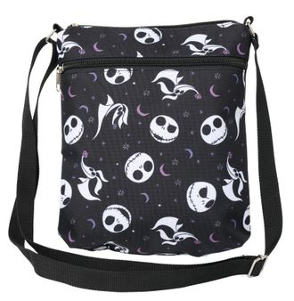 Disney Crossbody-Taschen f&uuml;r Damen, Nightmare Before Christmas Geschenk, Jack Skellington Movie Black Vegan, kleine Umh&auml;ngetasche, Reisetaschen f&uuml;r Frauen, A