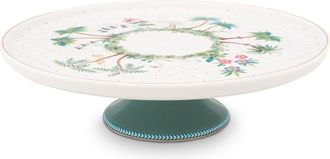 Pip Studio Jolie Dots Gold Kuchenplatte auf Fu&szlig; klein 21 cm