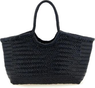 Dragon Diffusion Geflochtene Leder-Tragetasche - - Bags - Damen - Blau - ONE SIZE