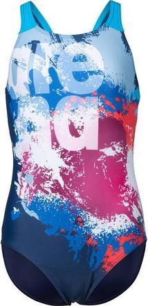 Arena Kinder Schwimmanzug GIRLS WAVES BREAKING SWIMSUIT V BACK