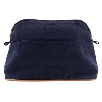 Herm&egrave;s Pre-owned Coton trousses-de-toilette - Femme - Pre-owned - Bleu - Taille: ONE Size