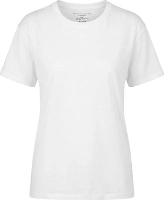 Majestic Filatures Femme, Tops, Blanc, Taille: 42 FR T-shirt &agrave; Col Rond