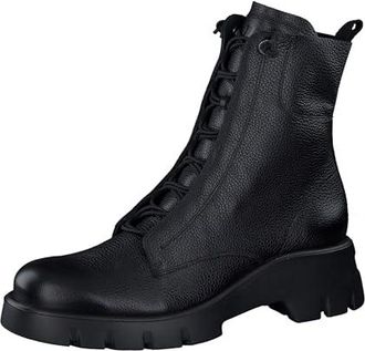 Paul Green Bottines à lacets pour femme, Noir 04x, 37 EU