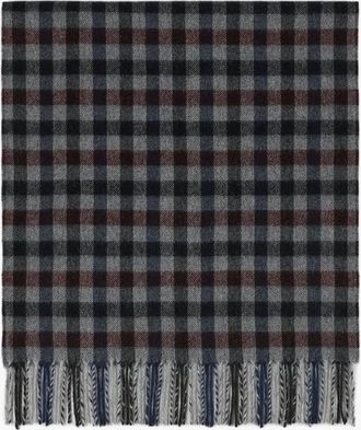 Saison 1865 Echarpe à carreaux en laine