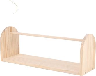 Generic 1 st&uuml;cke Holz Garn Spule Halter Stricken Garne Lagerung Rack Rotierenden Spinner Weben Rahmen DIY H&auml;keln & Stricken Assist Tool(L-40.5x12x15cm)