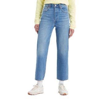 Levi's Damen Ribcage Straight Ankle Jeans,Dance Around,28W / 27L
