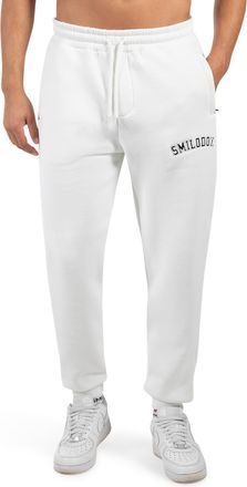 Smilodox Jogginghose Herren Kayson, Oversize Freizeithose mit Rei&szlig;verschlusstaschen, weichem, flauschigem und warmem Material, Tunnelzug am Bund, Logo, Sweatho